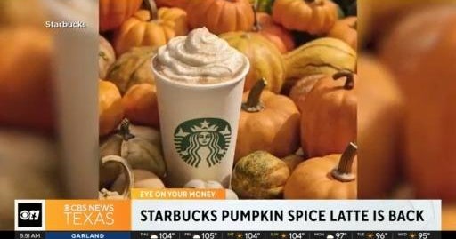 Starbucks celebrates 20 years of pumpkin spice latte - CBS Texas