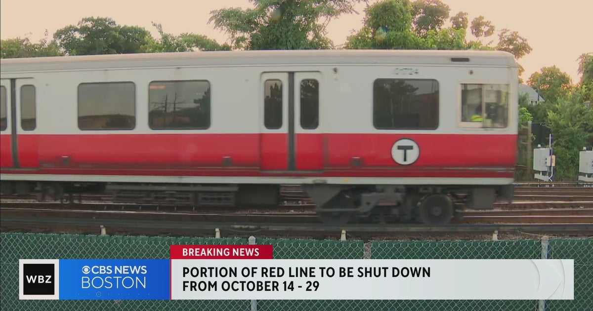 MBTA shutting down part of Red Line for 16 days in October for ...