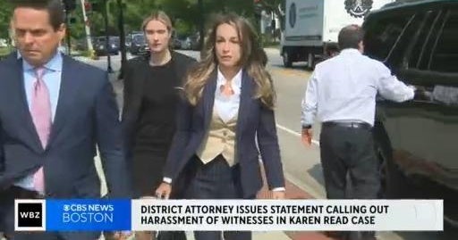 DA releases statement on harassment of witnesses in Karen Read murder ...