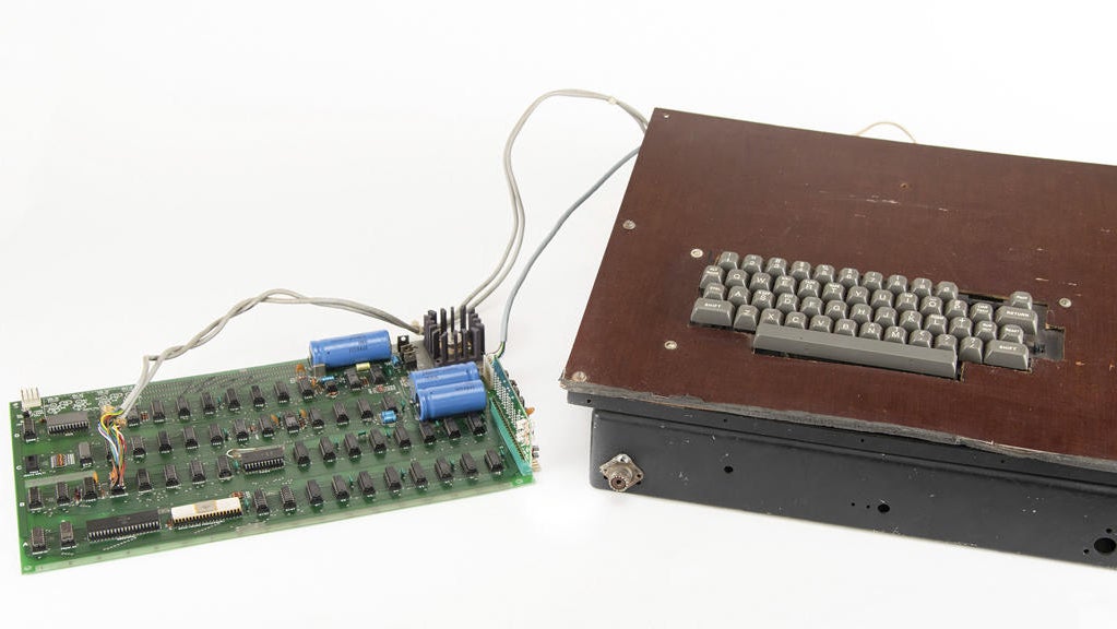 Early Apple-1 computer signed by Steve Wozniak sells at auction for ...