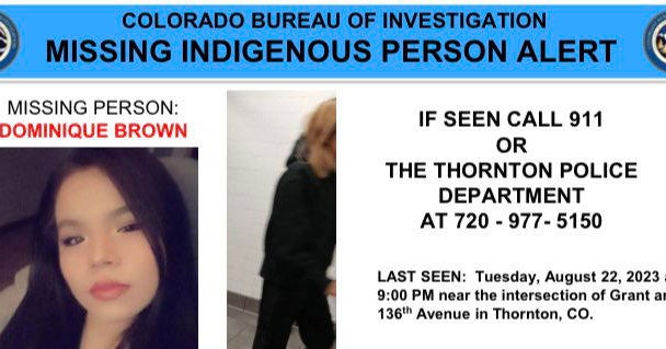 Colorado Bureau of Investigation issues Missing Indigenous Alert for ...