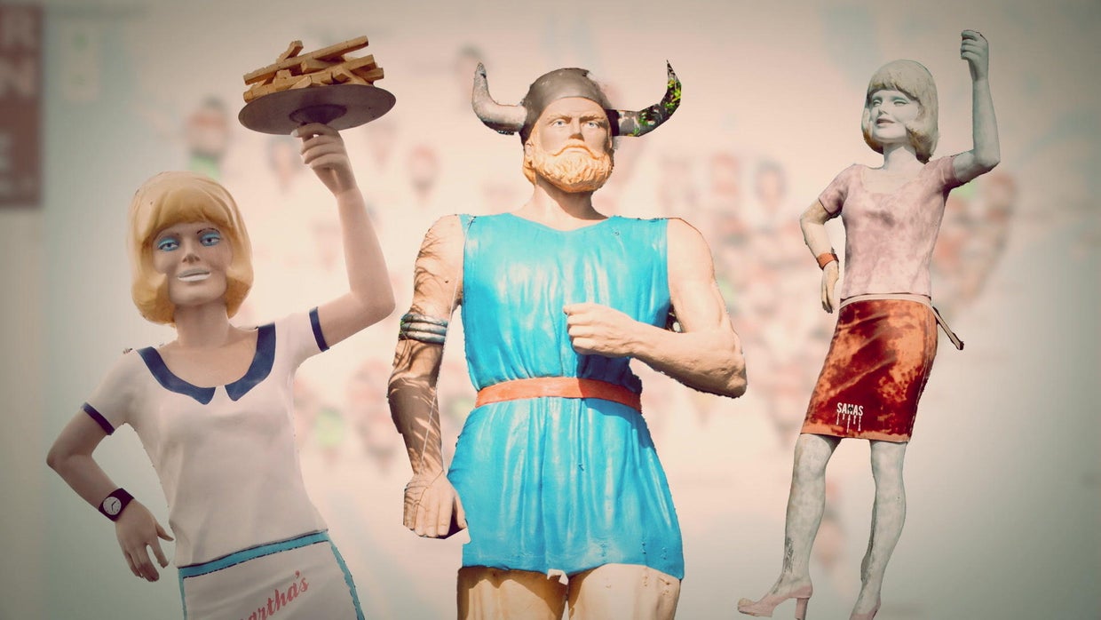 The towering legends of the "Muffler Men" - CBS News