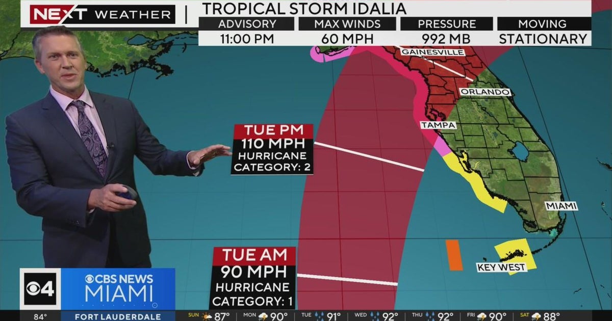 South Florida weather forecast for 8/27, 11PM - CBS Miami
