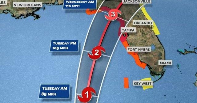 Idalia expected to grow into Category 3 hurricane before hitting ...
