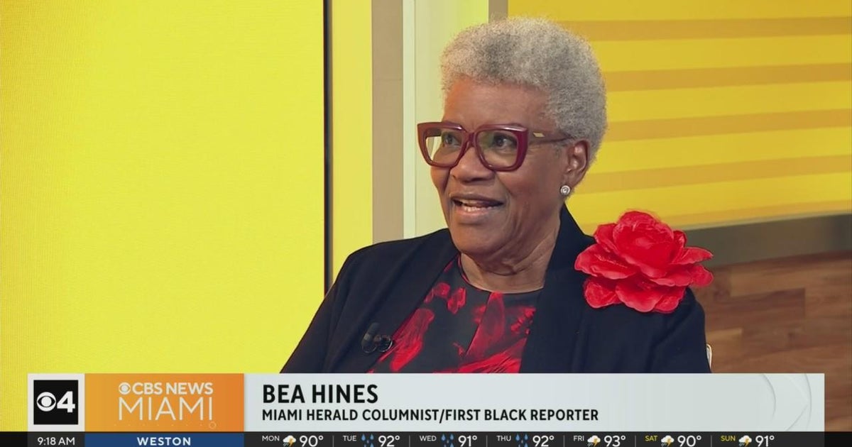 History making journalist Bea Hines - CBS Miami