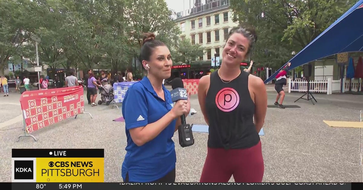 Mary Ours stops by Move-It Mondays in Market Square - CBS Pittsburgh