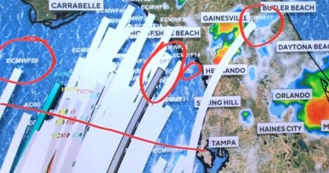 Looking at Tropical Storm Idalia's possible paths in Florida - CBS News