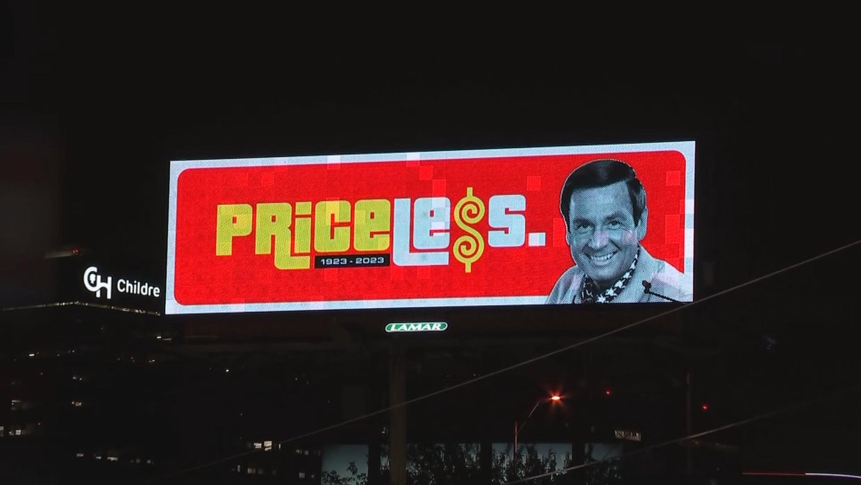 Philadelphia billboard pays tribute to Bob Barker: "Priceless" - CBS ...