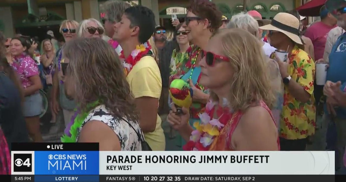Key West honors Jimmy Buffett with second-line parade - CBS Miami