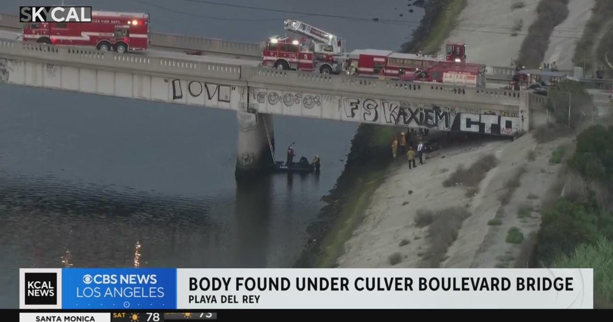 Body discovered under Culver Boulevard bridge in Playa del Rey - CBS Los Angeles