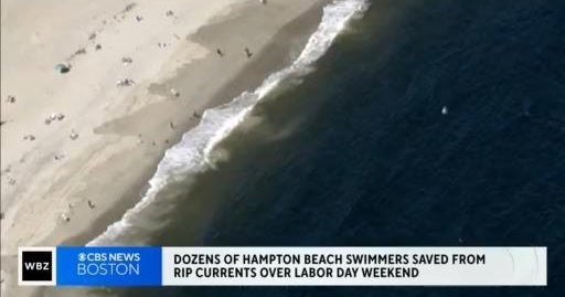 Dozens of swimmers rescued from Hampton Beach rip currents - CBS Boston Dozens of swimmers rescued from Hampton Beach rip currents - CBS Boston