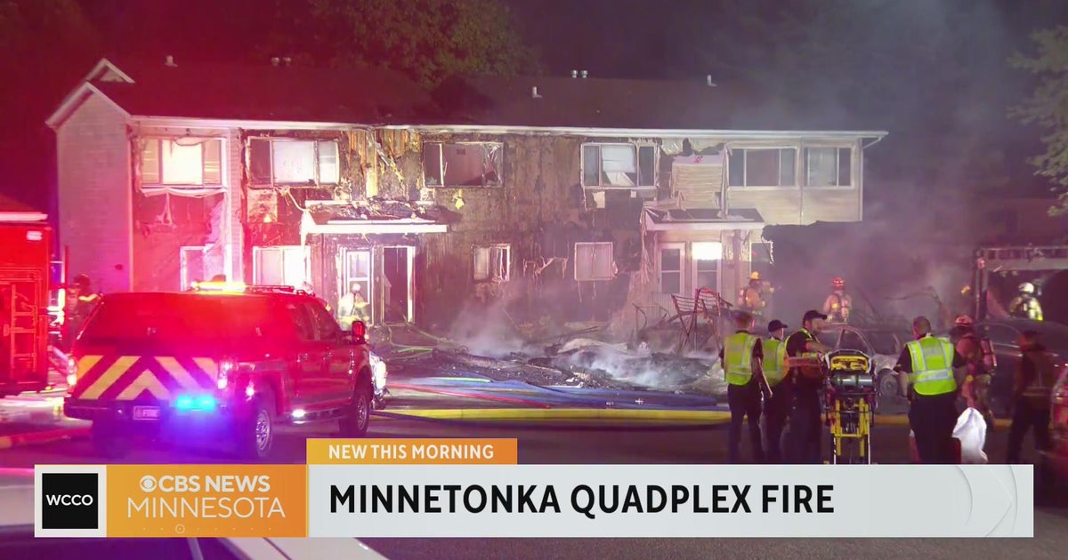 No injuries reported after fire at Minnetonka quadplex - CBS Minnesota