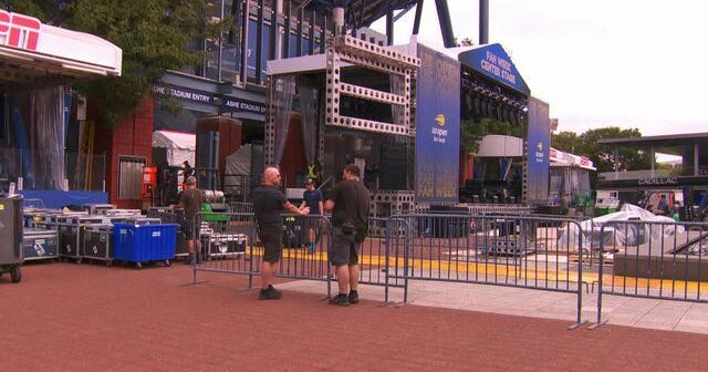 The making of the U.S. Open's Food Village - CBS News