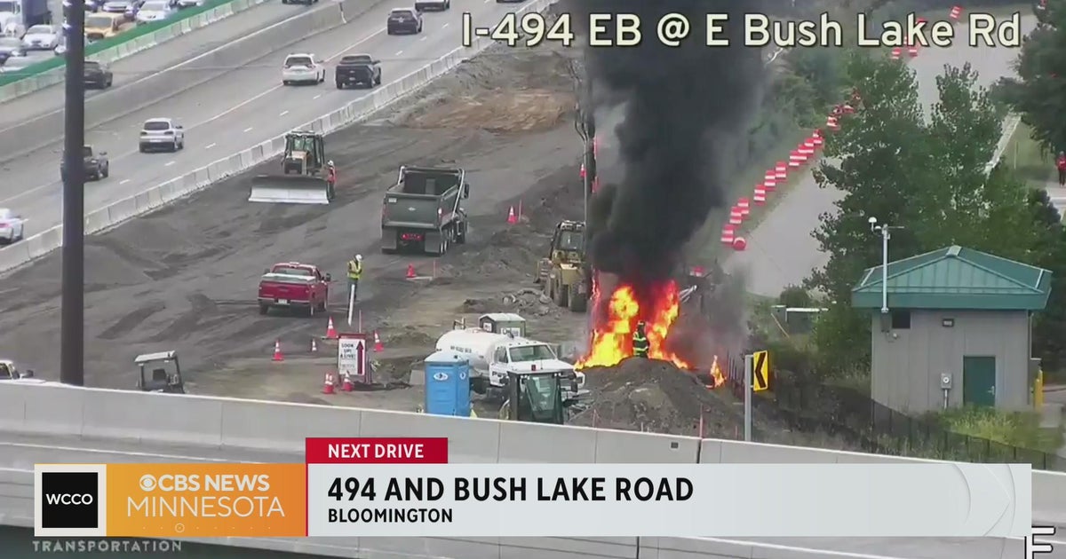 Utility pole catches fire in I-494 construction site in Bloomington ...