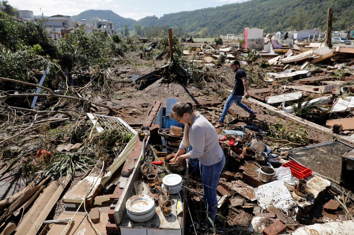 Brazil cyclone death toll nears 40 as flooding swamps southern state of ...