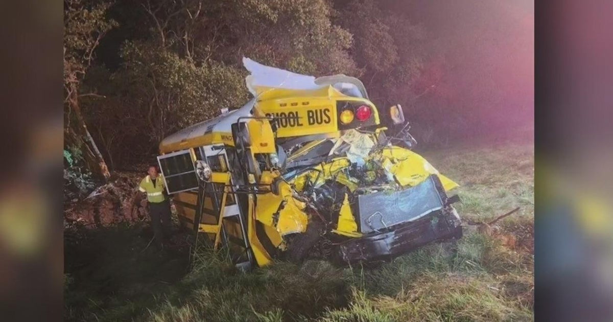 Indiana school bus crash semi leaves driver injured - CBS Chicago