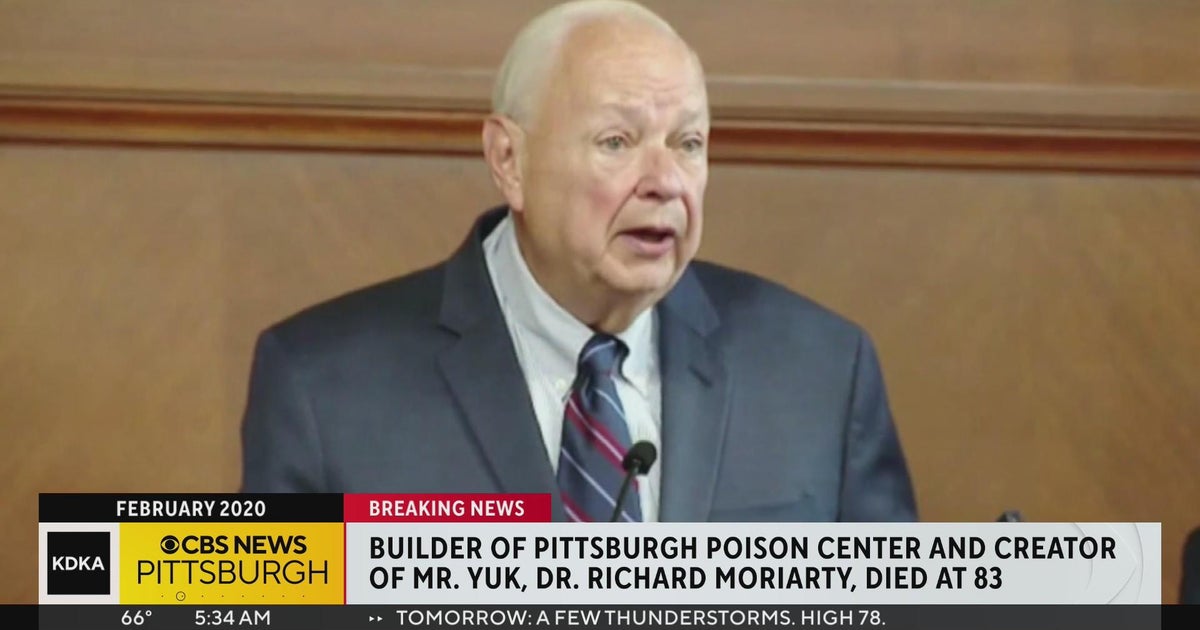 Dr. Richard Moriarty, builder of Pittsburgh Poison Center and creator ...
