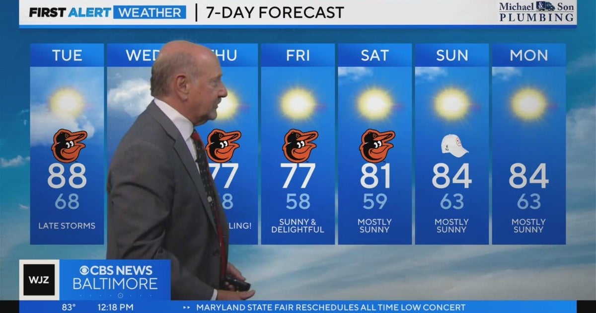 Marty Bass has your Tuesday afternoon forecast (9/12/2023) - CBS Baltimore