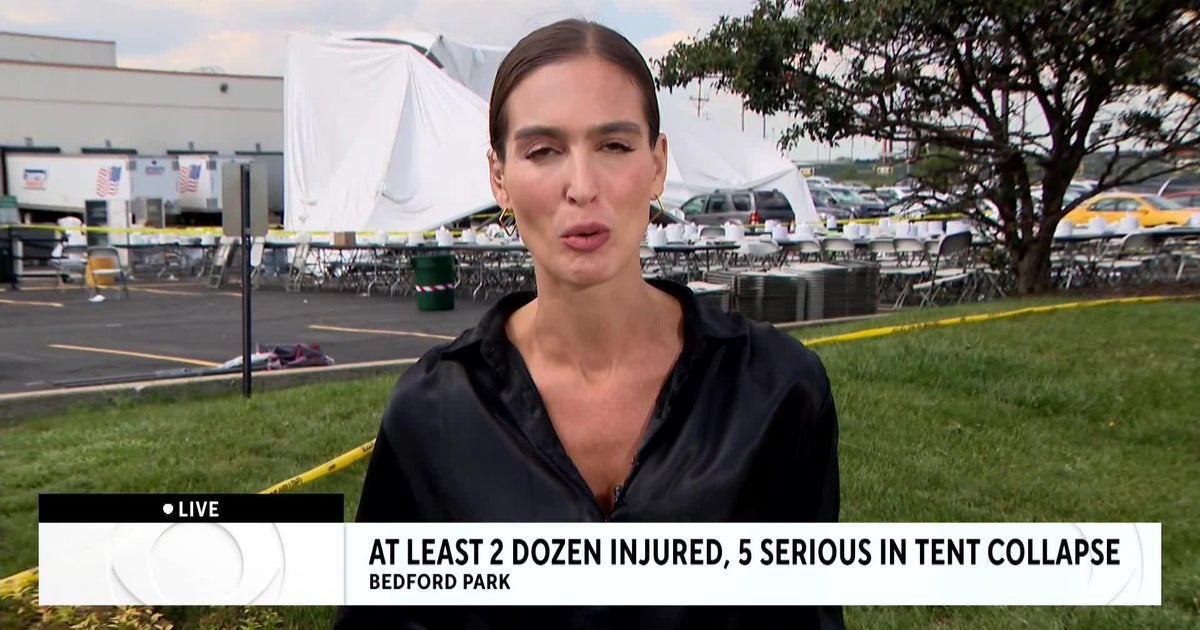 Tent collapse injures 26 people in Bedford Park - CBS Chicago