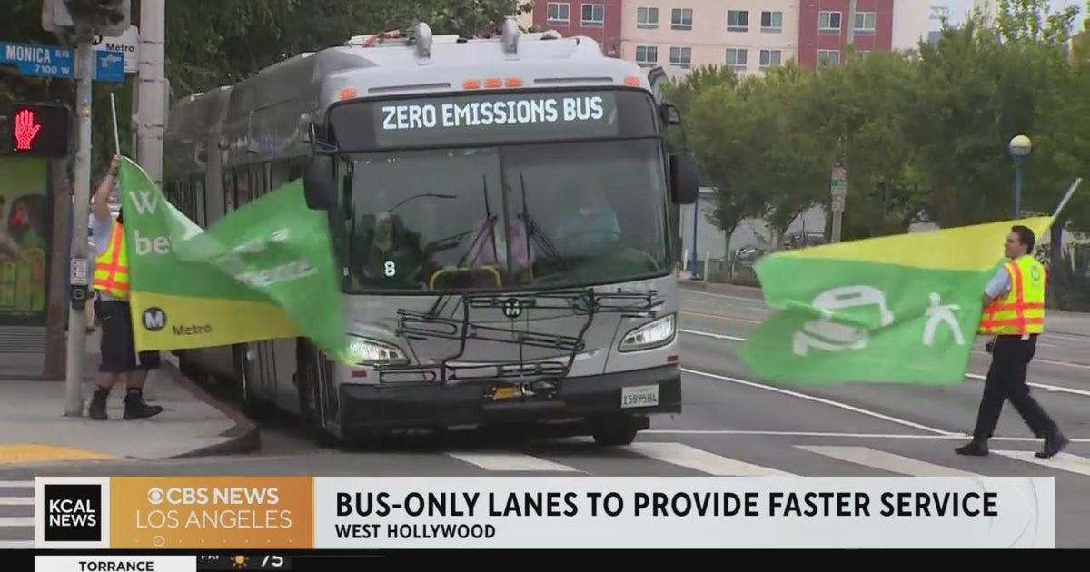 LA Metro expands bus priority lanes - CBS Los Angeles