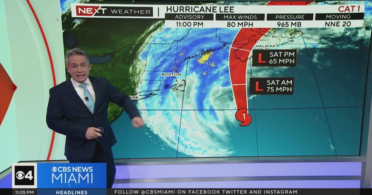 Tracking Hurricane Lee: 11 p.m. Friday update (9/15/23) - CBS Miami