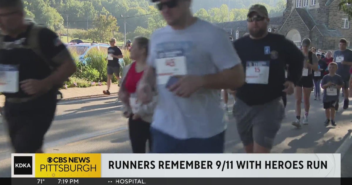Runners remember 9/11 with heroes run - CBS Pittsburgh