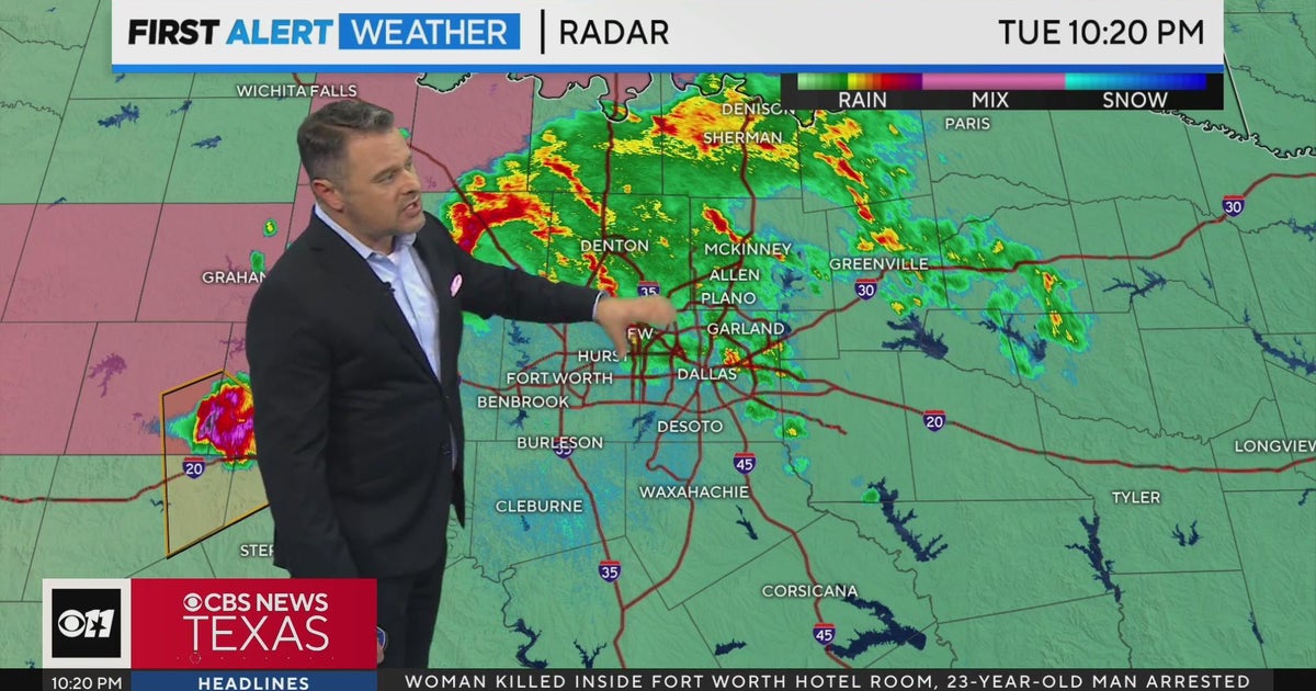 A few storms still possible in morning as storms move southeast - CBS Texas