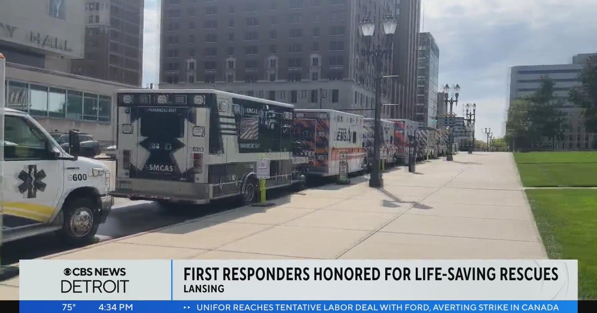 Michigan first responders honored on Capitol steps: "They work with ...