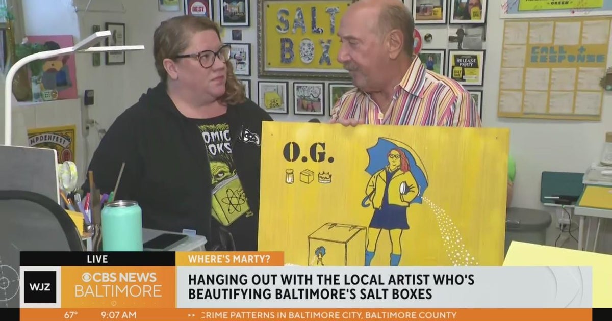 Where's Marty? Hanging out with the artist beautifying Baltimore's salt ...