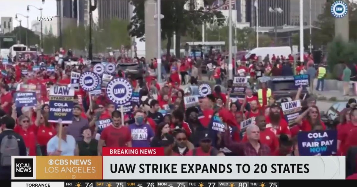 UAW strike expands to 20 states - CBS Los Angeles
