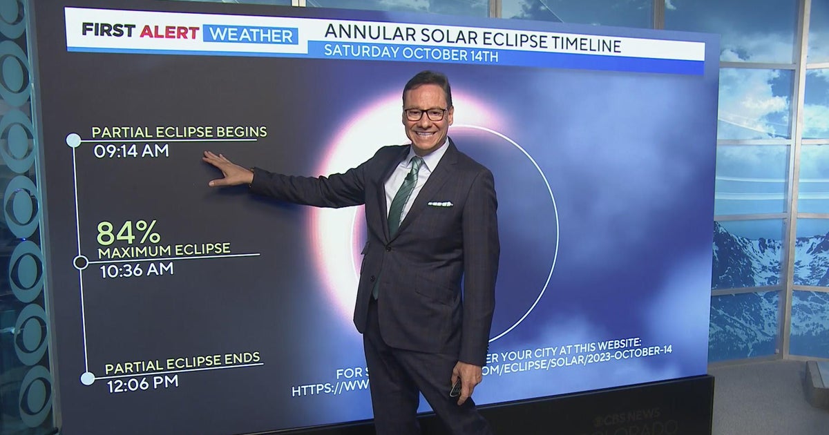 Annular Solar Eclipse visible in parts of Colorado in October - CBS ...