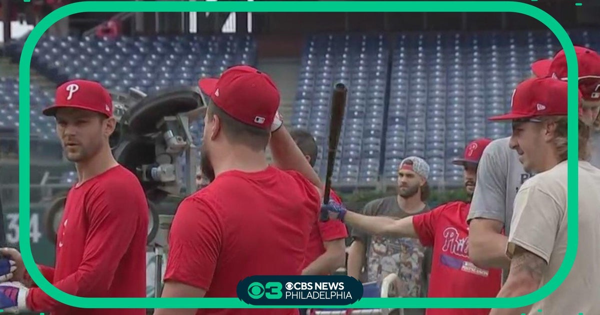 Brandon Marsh, Bryson Stott discuss Wild Card Series vs. Marlins - CBS ...