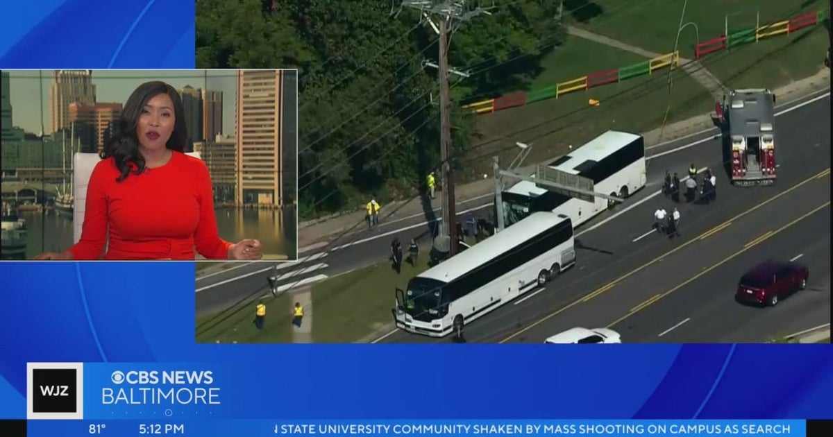 University of Maryland bus crash sends 30 people to the hospital - CBS ...