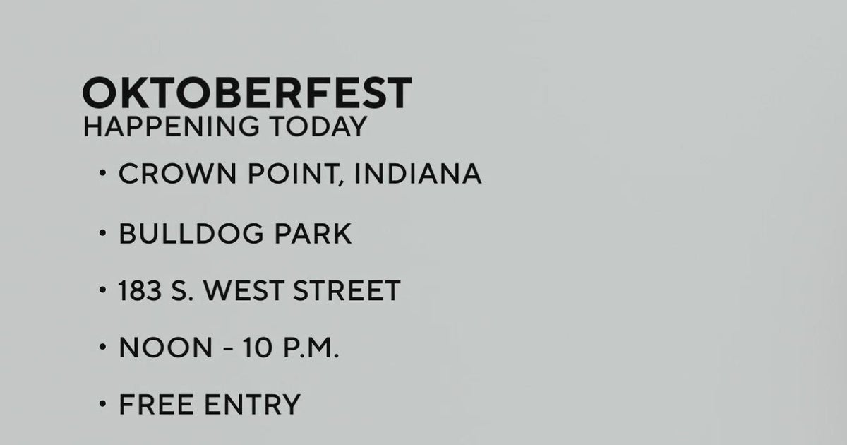 Oktoberfest in Crown Point, Indiana underway - CBS Chicago