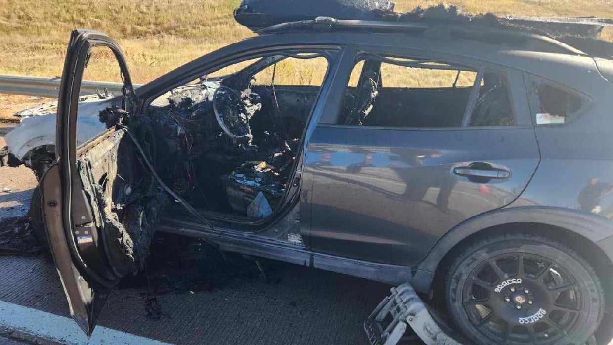 Colorado couple's car catches fire after hitting unreported debris on ...