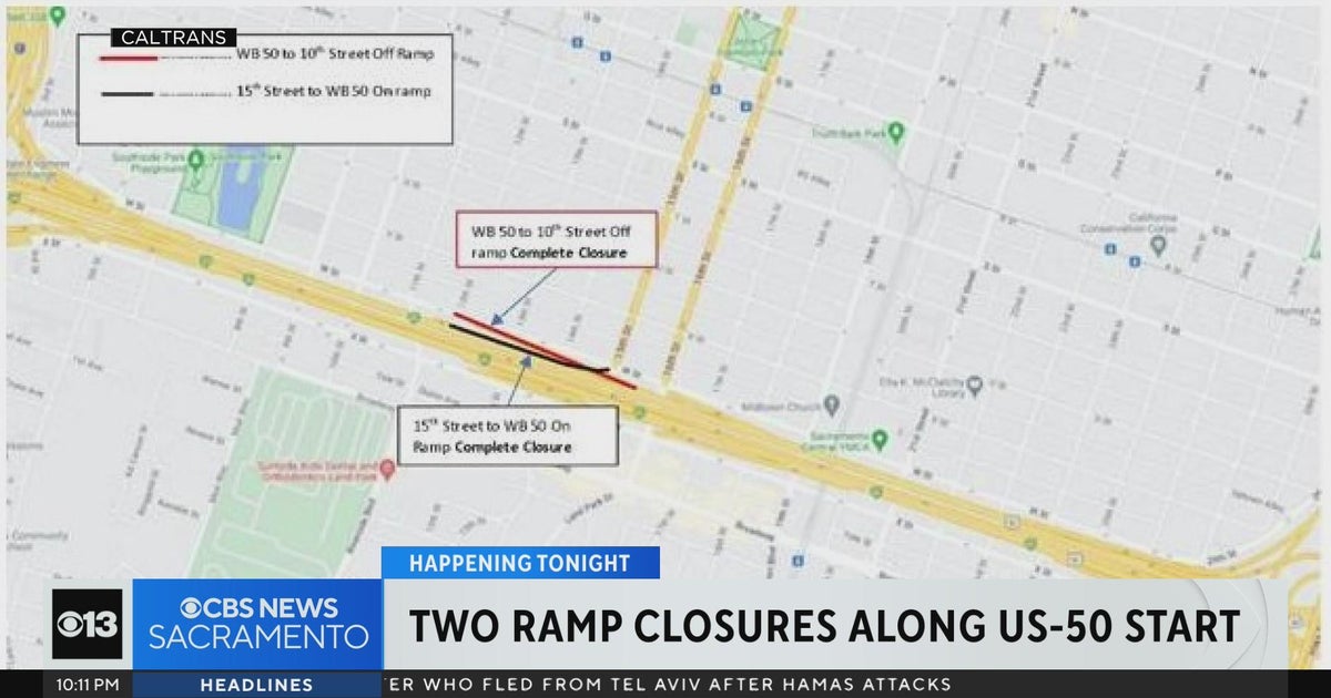 Long-term nightly road closures beginning along Hwy. 50 in Sacramento ...