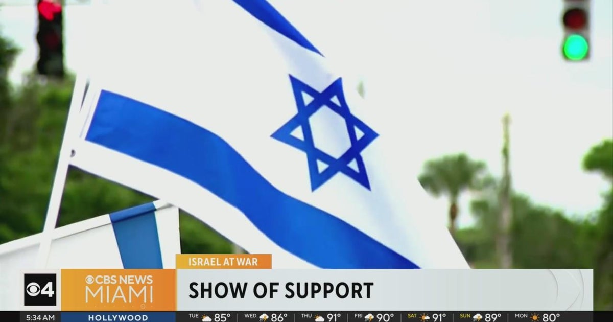 South Florida's show of support for the people of Israel - CBS Miami