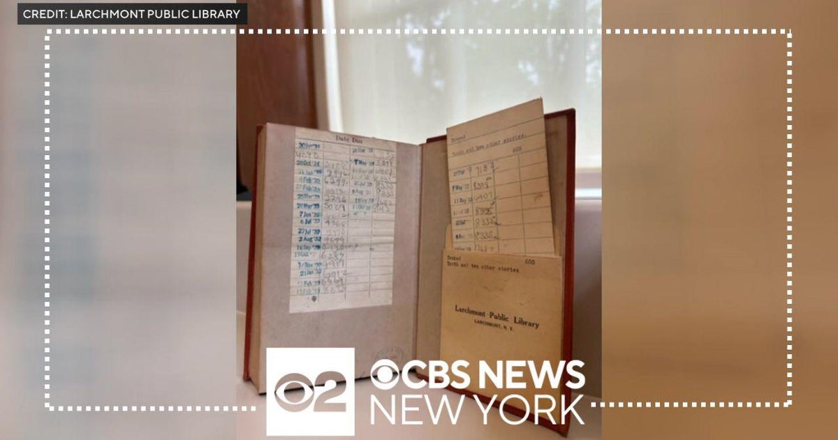 Book returned to Larchmont Public Library after 90 years - CBS New York