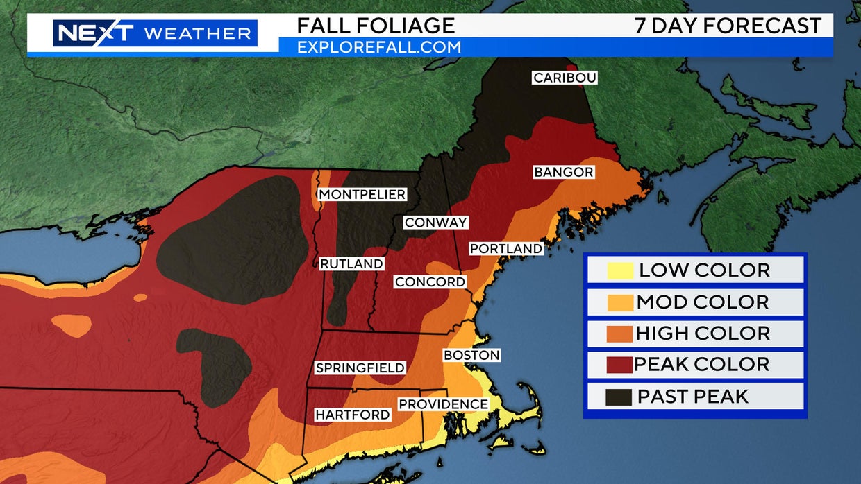 When will fall foliage peak in New England? Forecast map shows where ...