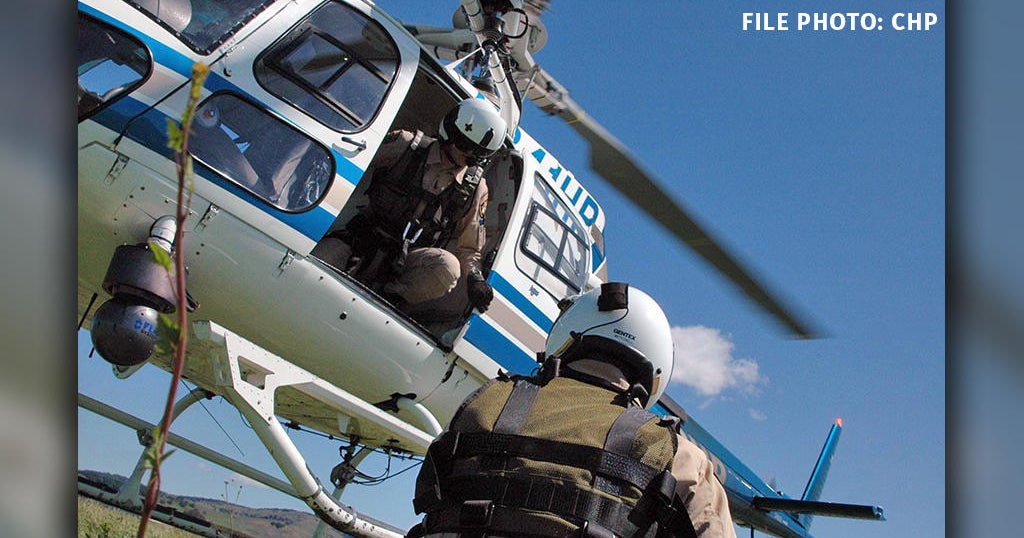 CHP helicopter rescues man trapped at base of cliff in Pacifica - CBS San Francisco