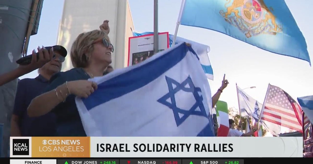Israel solidarity rallies continue across LA - CBS Los Angeles