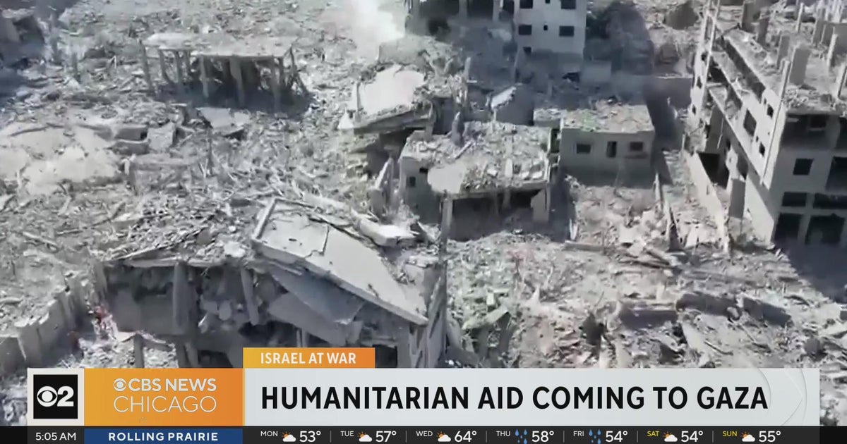 Humanitarian aid coming to Gaza - CBS Chicago