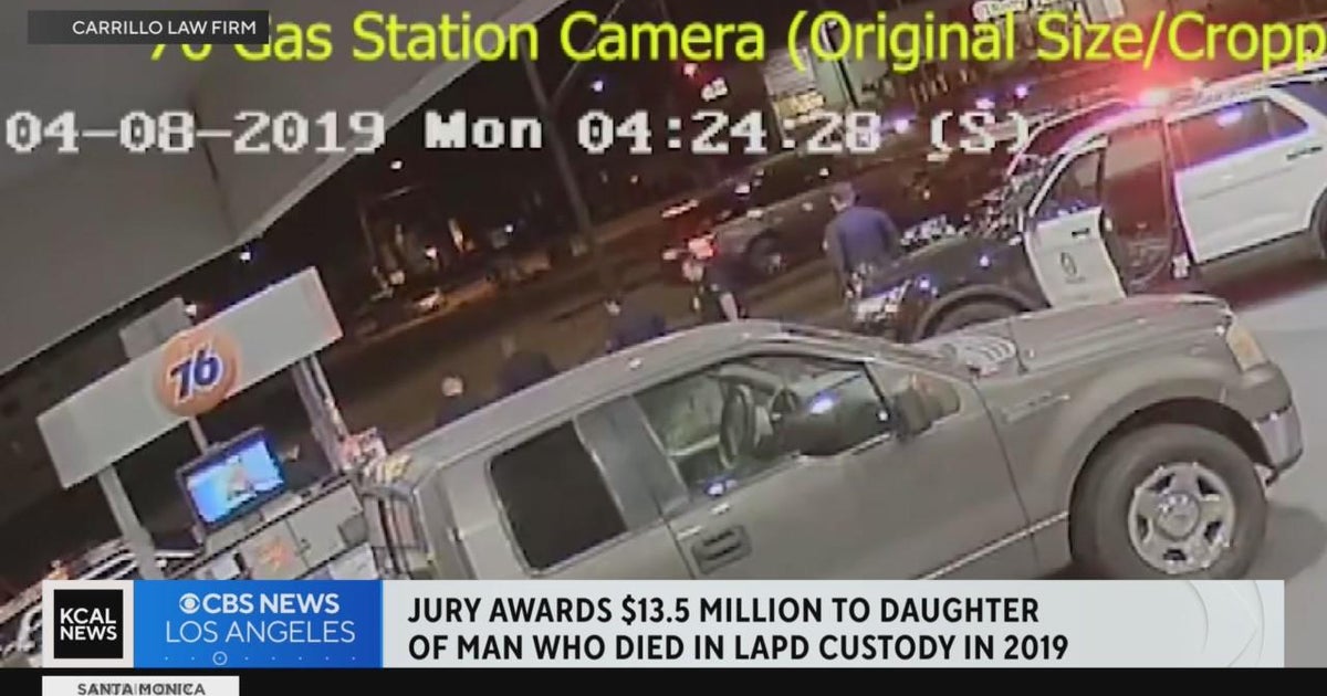 Jury awards $13.5 million to daughter of man who died in LAPD custody ...