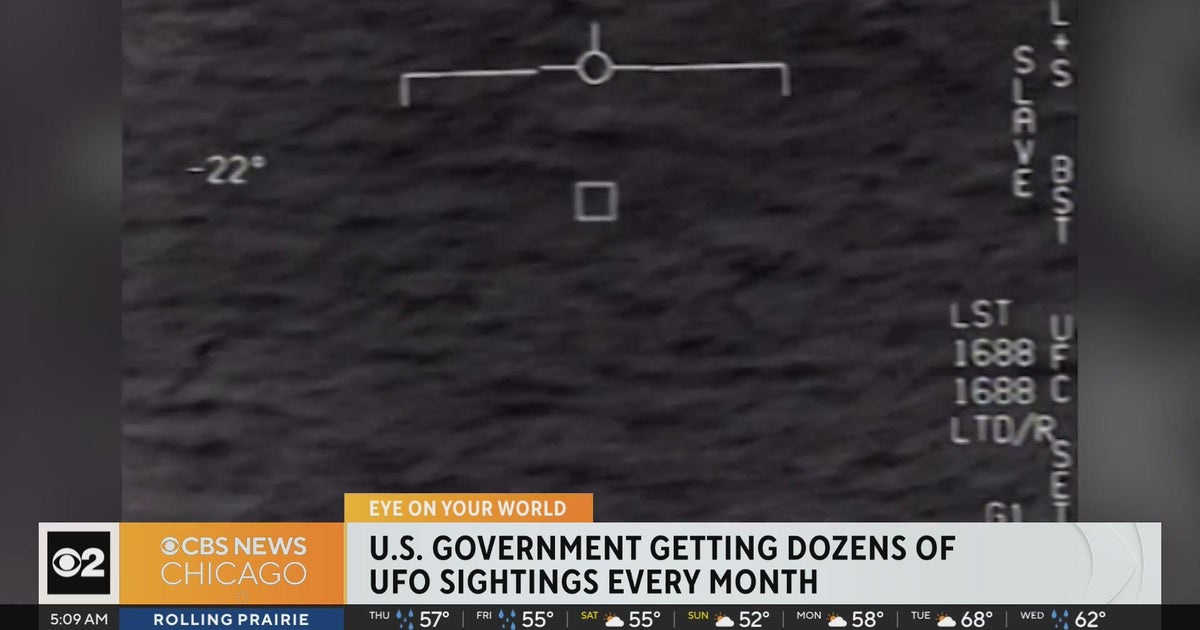 U.S. government getting dozens of UFO sightings every month - CBS Chicago