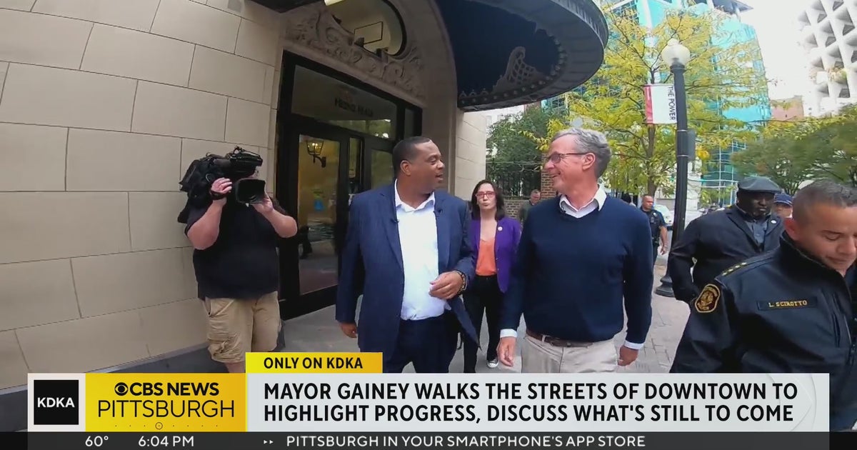 Pittsburgh Mayor Ed Gainey walks Downtown with KDKA-TV - CBS Pittsburgh