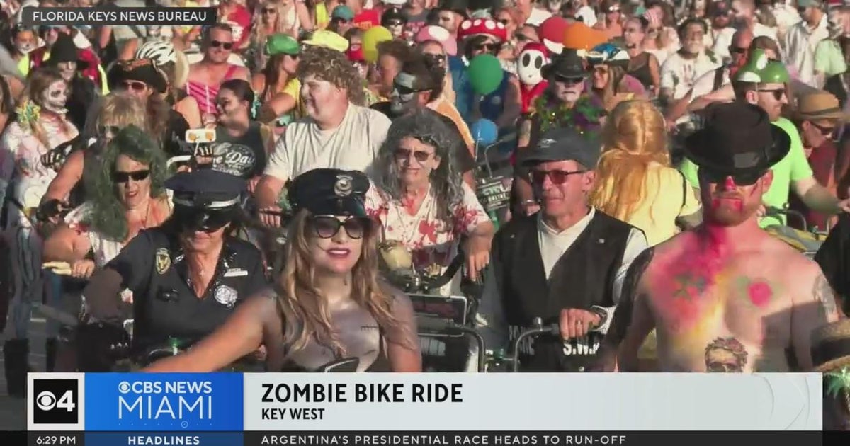 Thousands of 'Zombies' on Wheels Roam Key West - CBS Miami