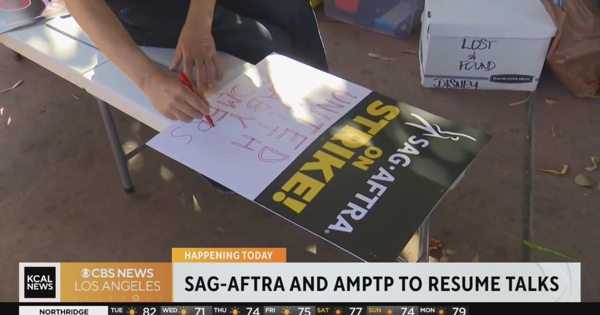 SAG-AFTRA, studios resume talks as strike reaches 103 days - CBS Los ... SAG-AFTRA, studios resume talks as strike reaches 103 days - CBS Los ...