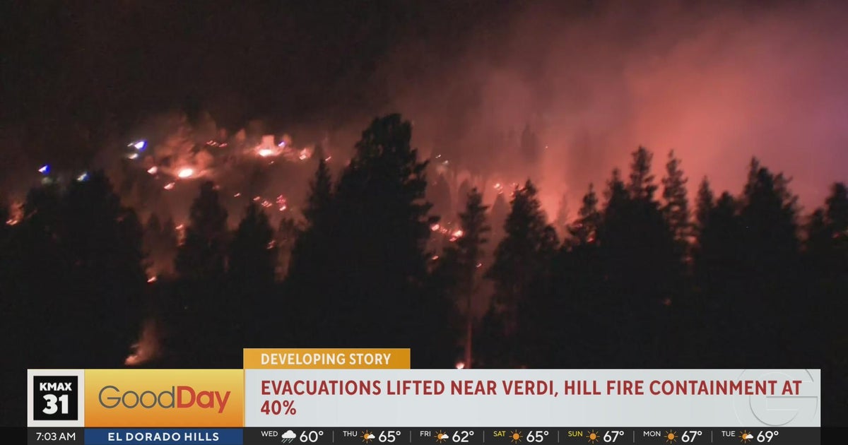 Evacuation orders lifted in fire near Verdi - Good Day Sacramento