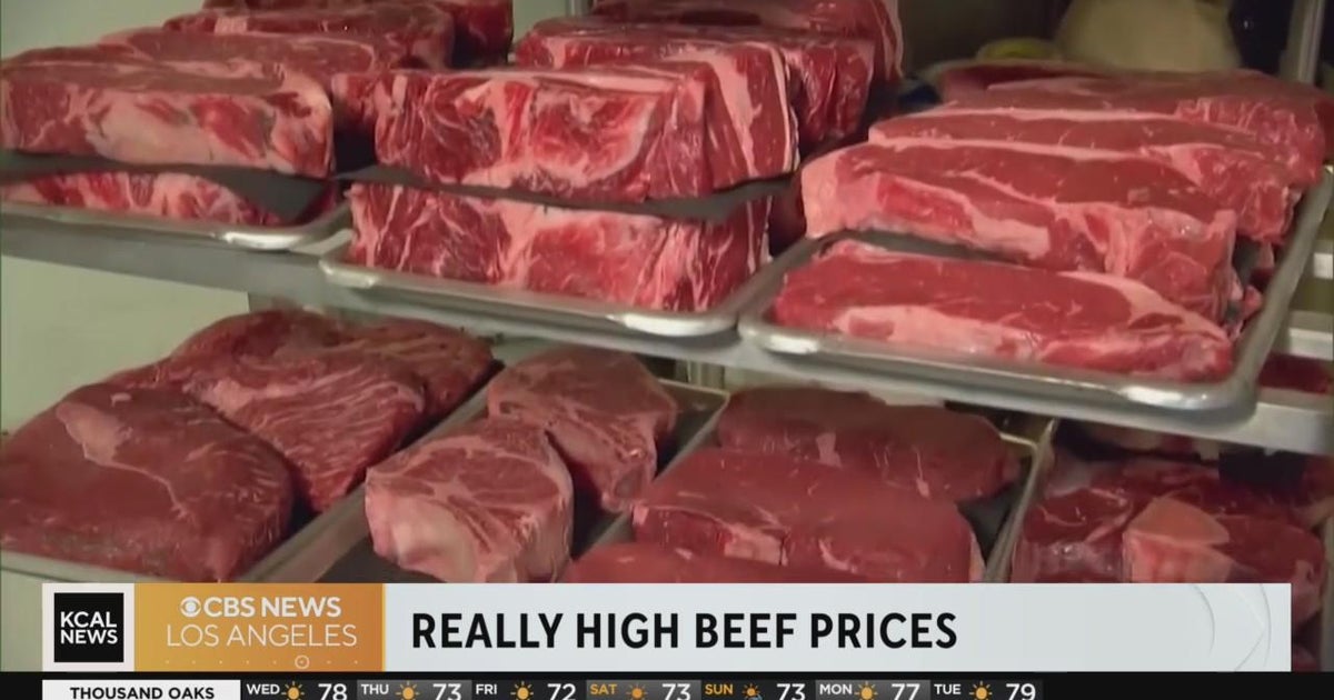 Retail beef prices are at a record high - CBS Los Angeles