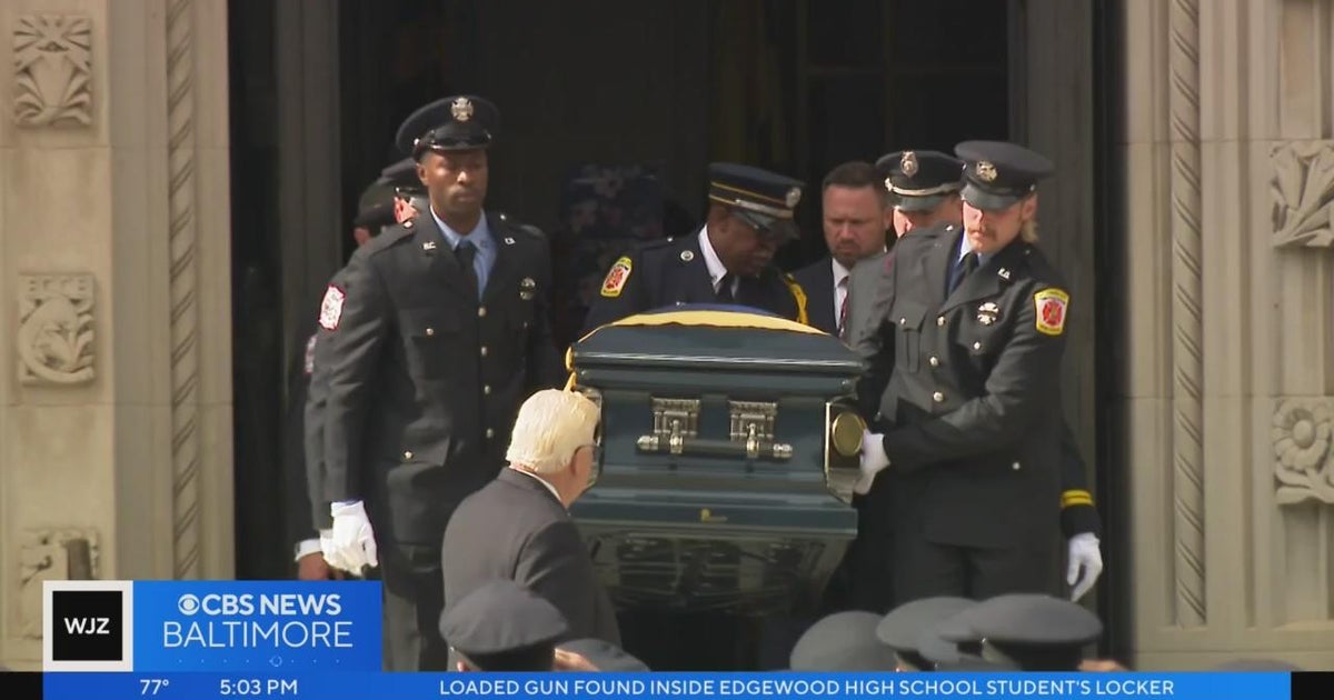 Funeral held for fallen Baltimore firefighter Rodney Pitts III - CBS ...
